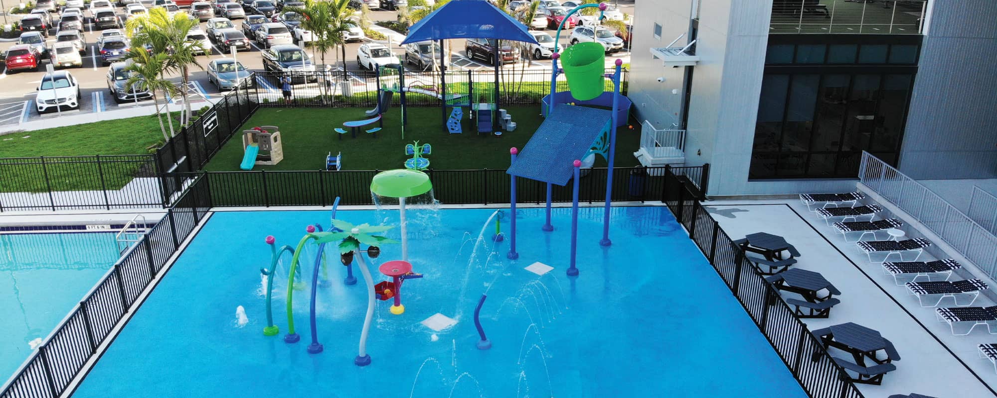 Speer YMCA Splash Pad - Water Play Table and Water Toys - AquaWorx